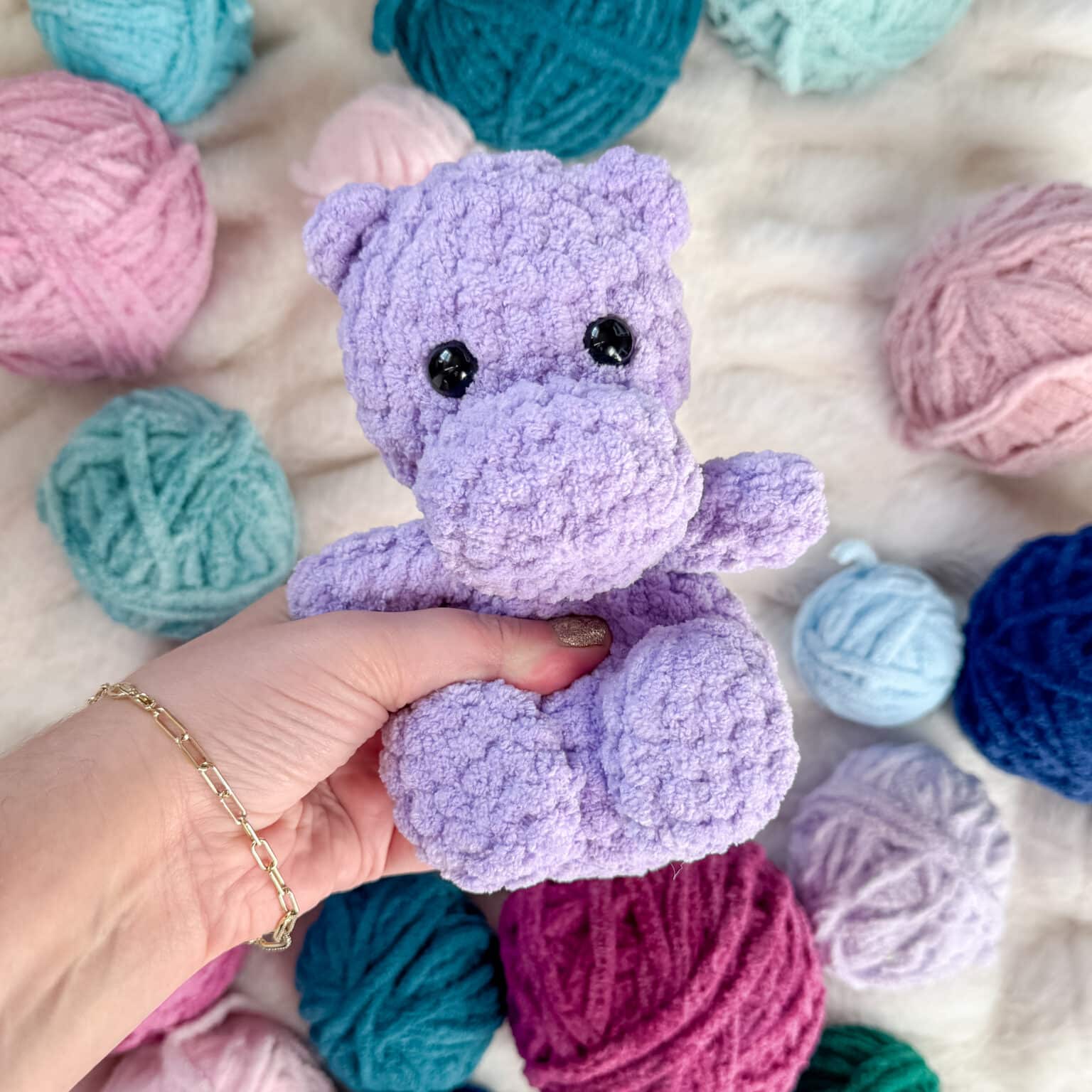 Free Hippo Crochet Pattern - Squishy