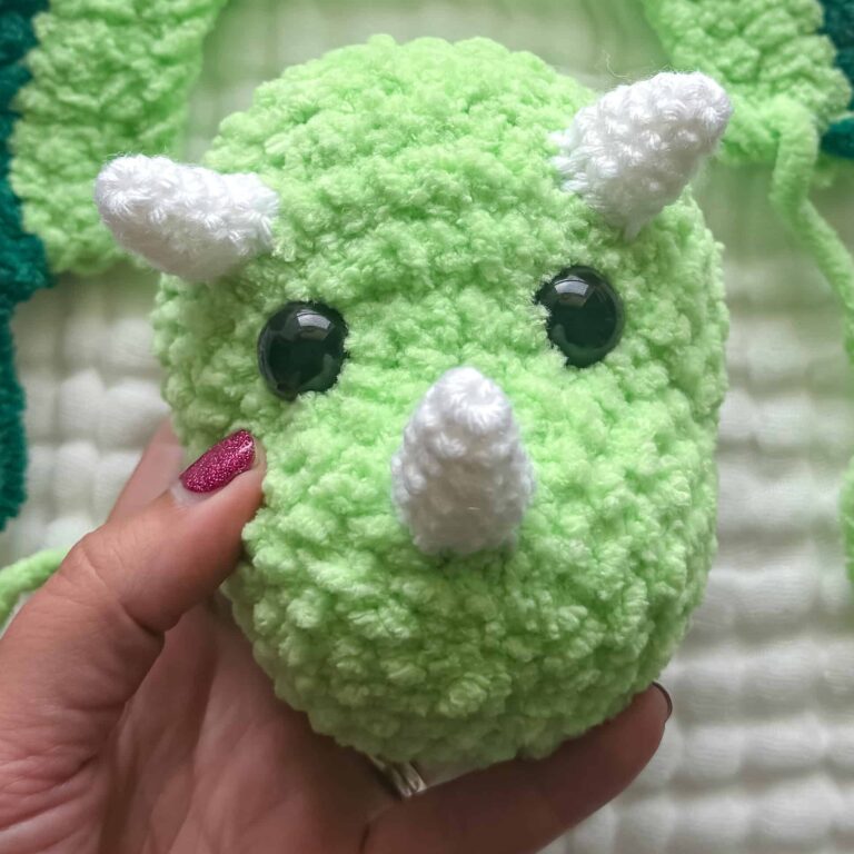 Plush Triceratops Stuffy Crochet Pattern