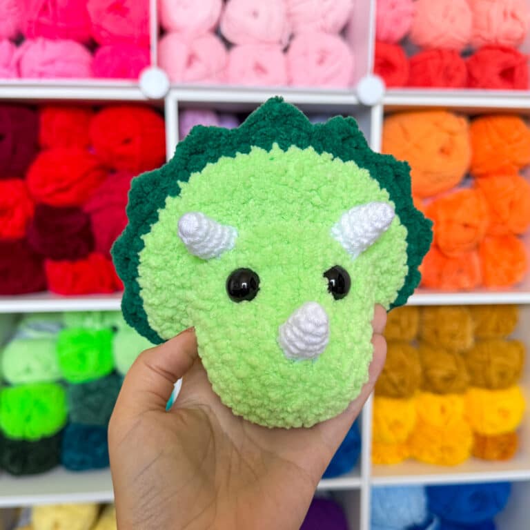 Plush Triceratops Stuffy Crochet Pattern