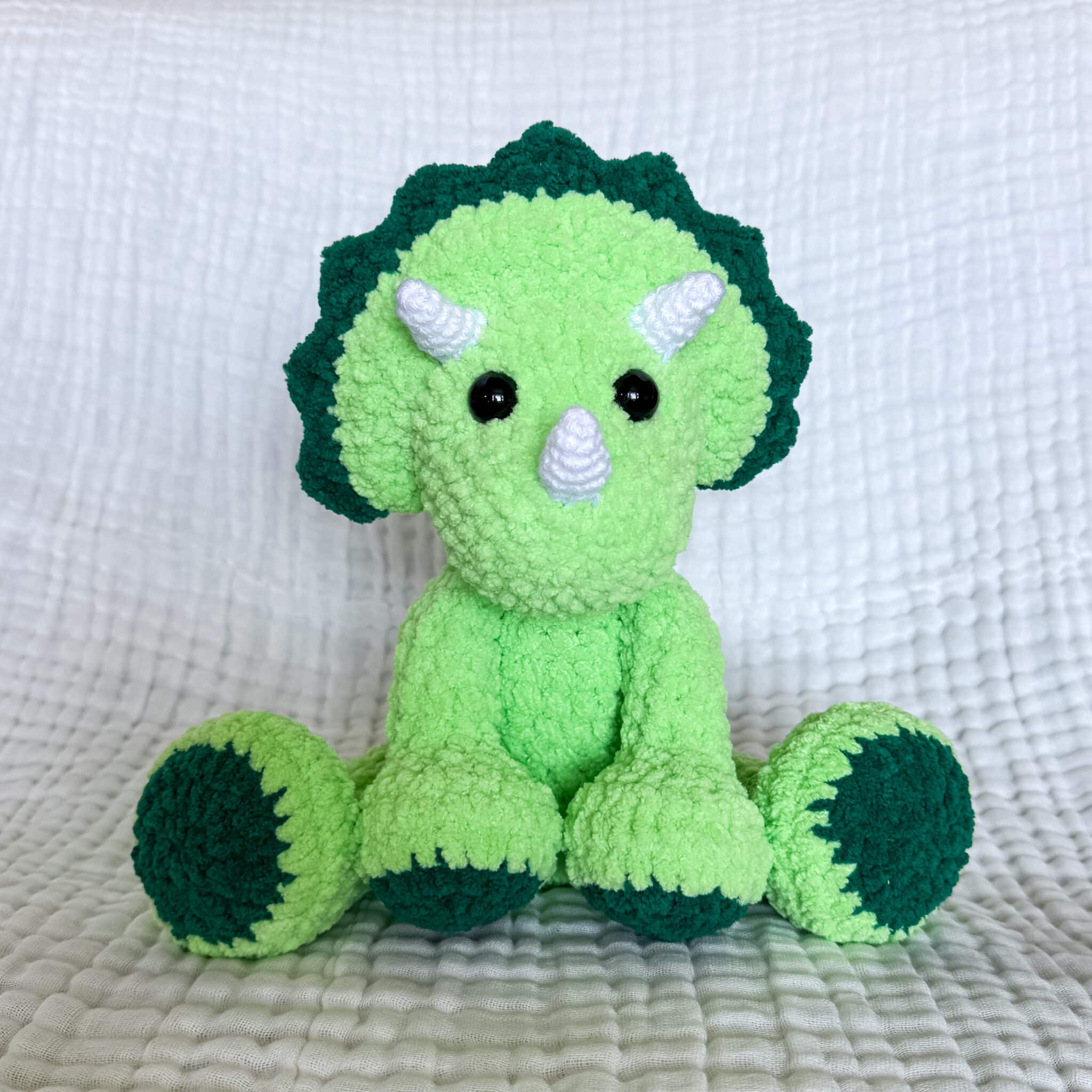 Plush Triceratops Stuffy Crochet Pattern