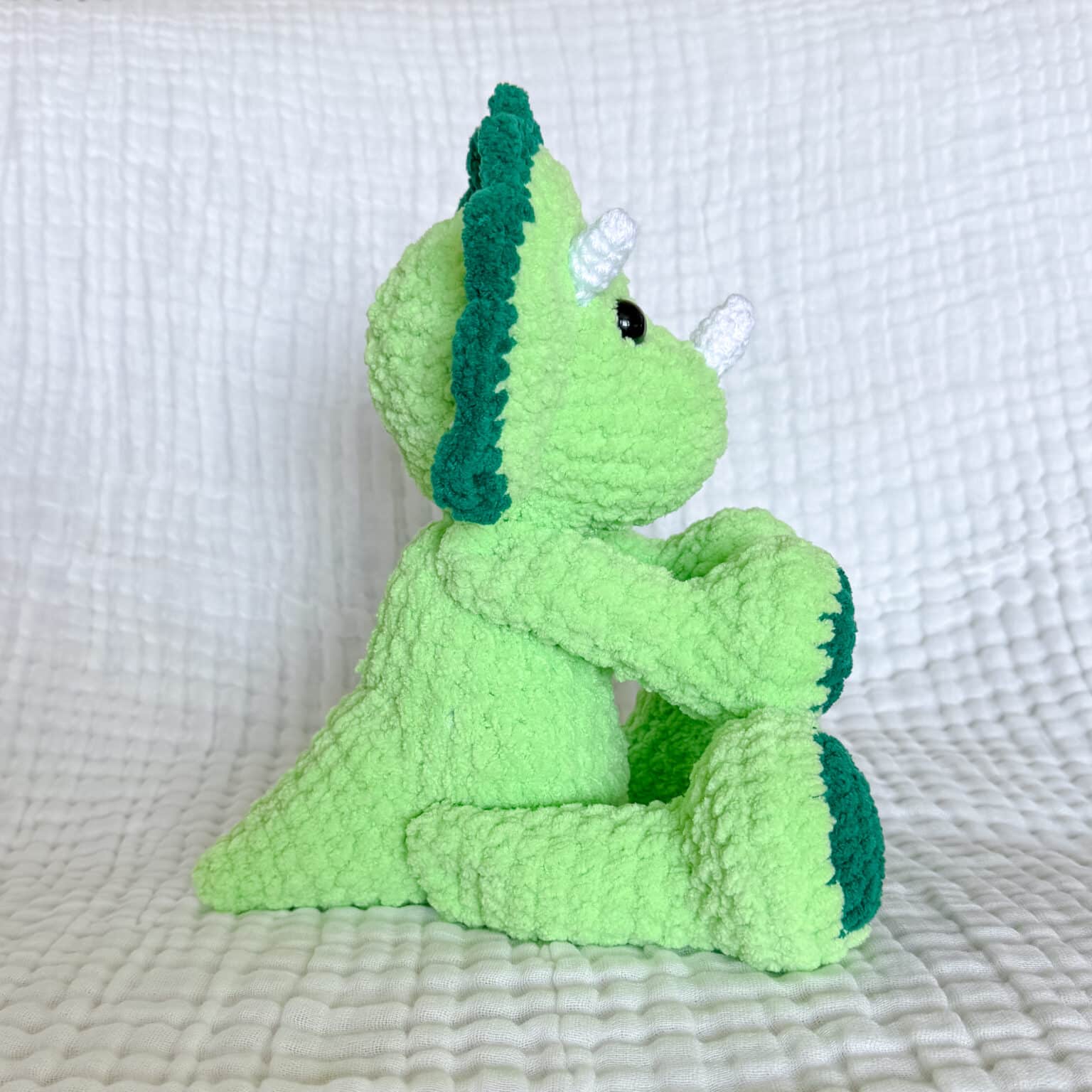 Plush Triceratops Stuffy Crochet Pattern