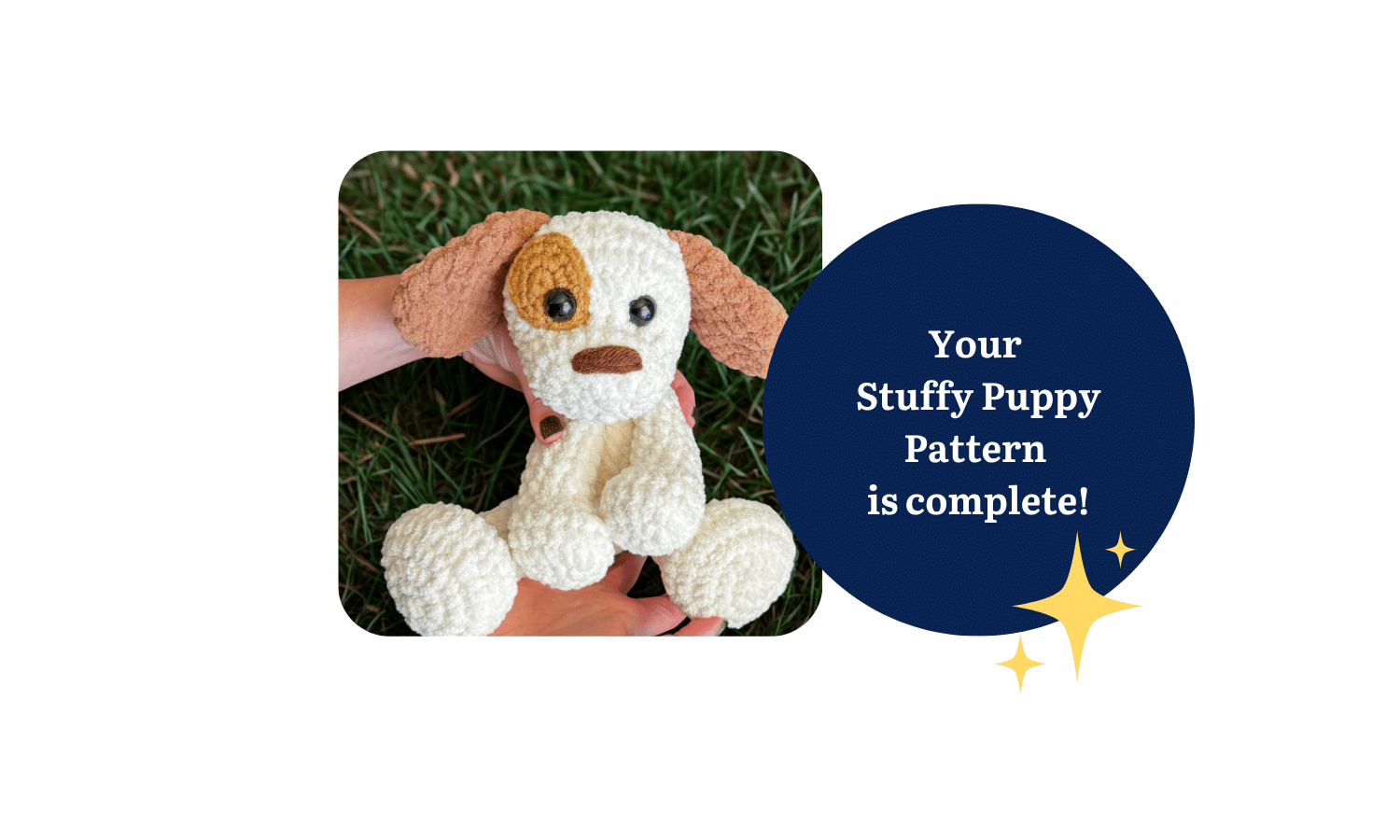 Long-Legged Stuffy Puppy Crochet Pattern